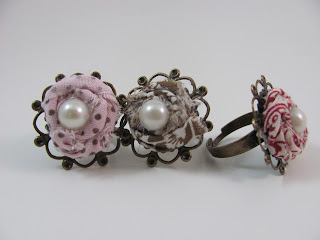 Unique ink: Rosette Fabric Rings