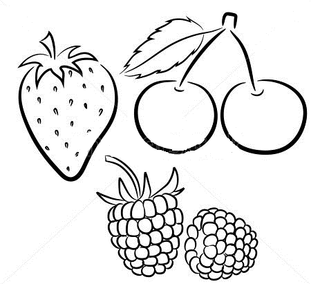 CAPSUNA si CIREASA de colorat pentru copii :: Fise de lucru - gradinita ...