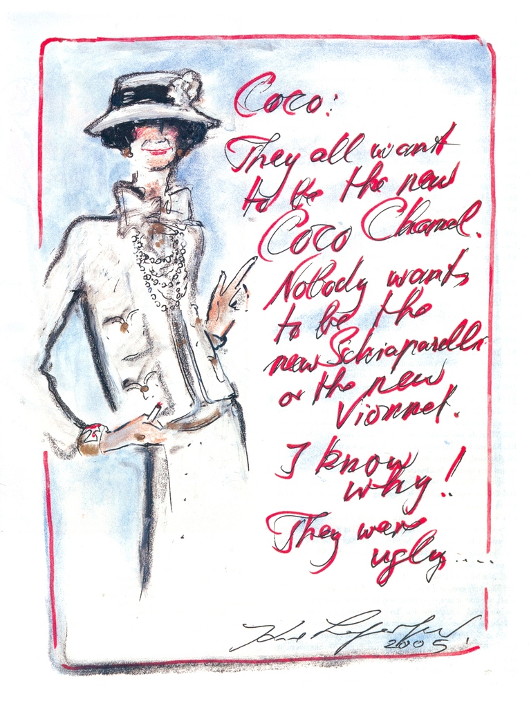 !∆! MIND OF COOL RUMORS !∆!: KARL LAGERFELD'S ART & PHRASE OF COCO CHANEL