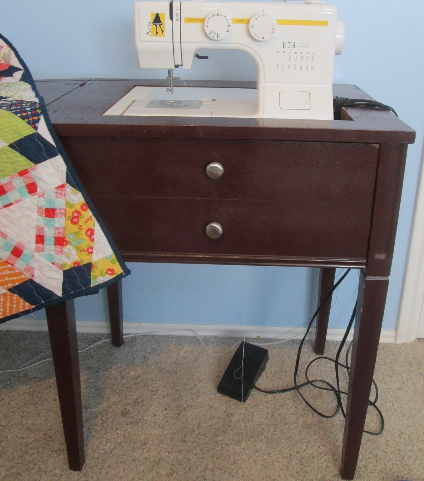 Quackadoodle Quilt: Sewing Cabinet Redo