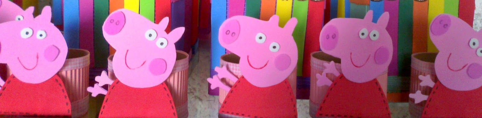 Garota Sapeca: Lembrancinha para aniversário da Pepa Pig em eva e papel ...