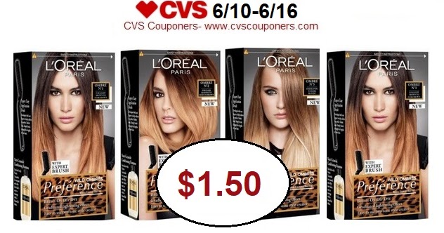 L’Oreal Preference or Excellence Hair Color, Only $1.50 at CVS! (6/10-6 ...