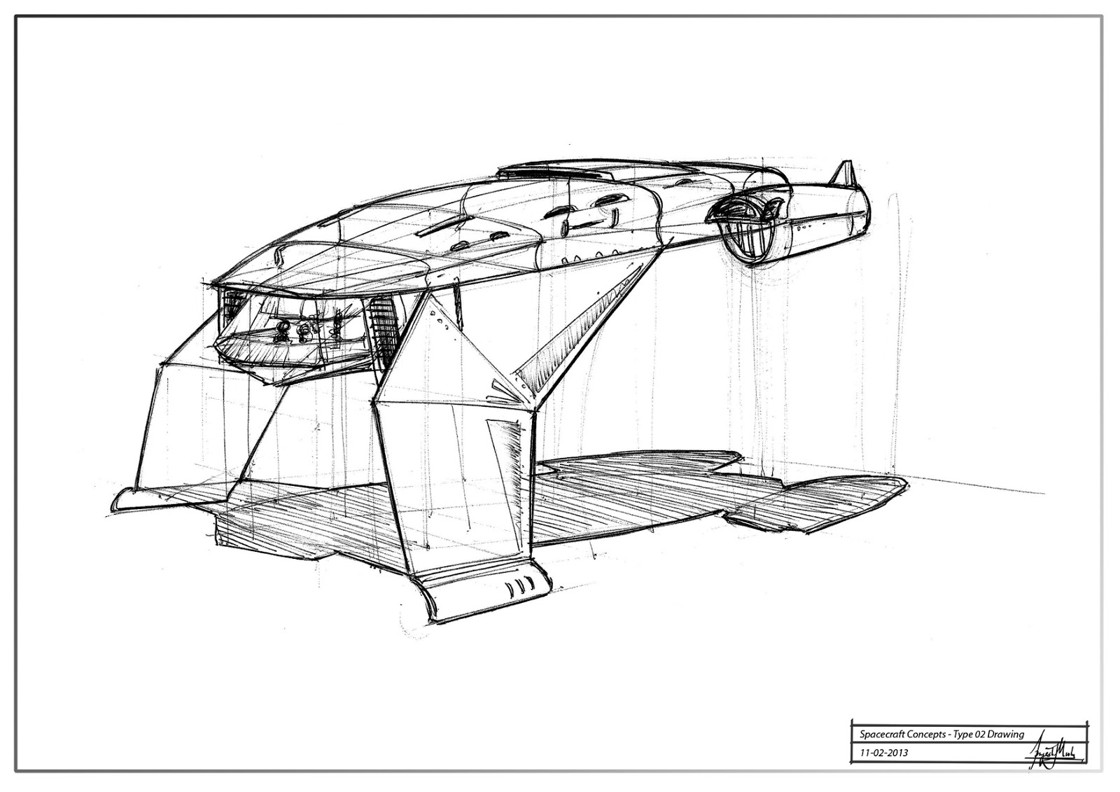 grandpriy: Concept Design Spacecraft Drawings
