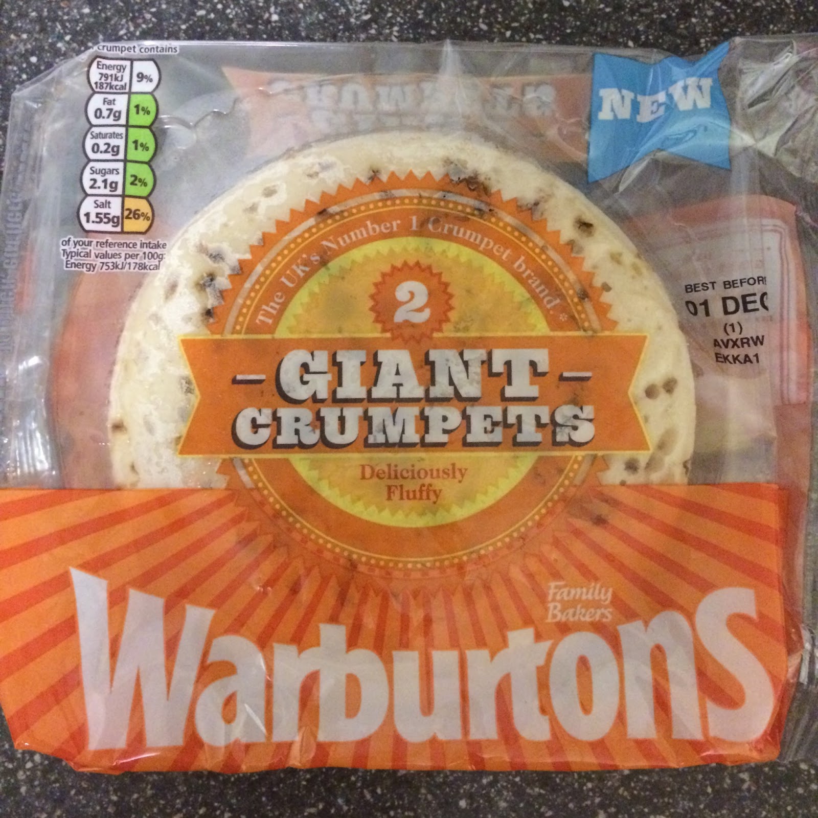 A Review A Day: Today's Review: Warburtons Giant Crumpets