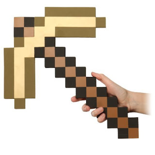 Minecraft Foam Gold Pickaxe Gadgets | Minecraft Merch