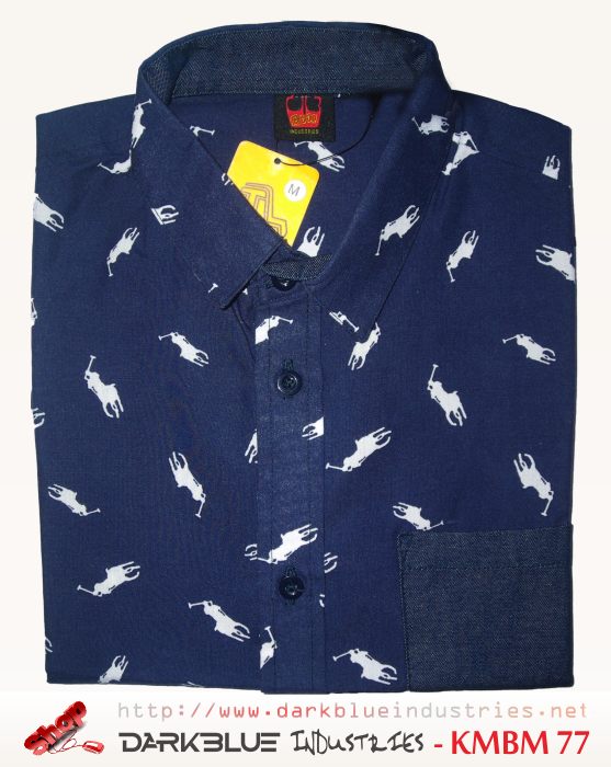 grosir kemeja distro bandung gaul keren terbaru harga miring darkblue ...