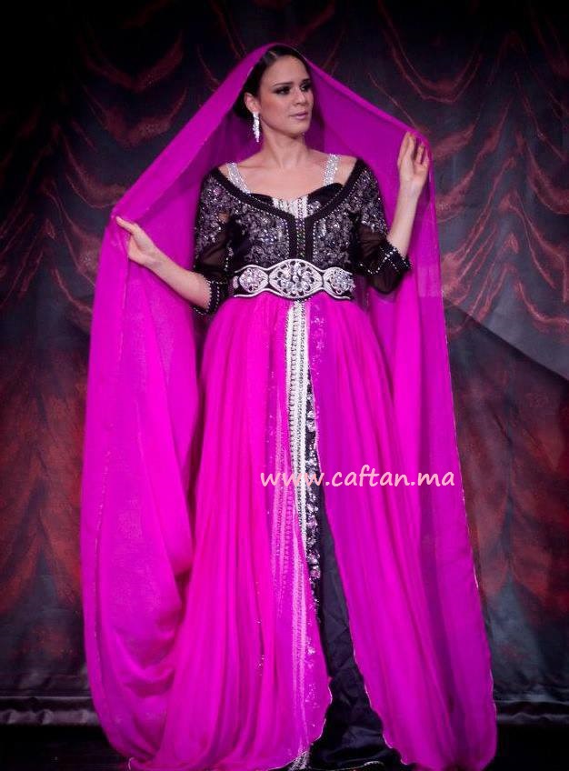caftan rose fuchsia : 400 2031 | Caftan.Ma