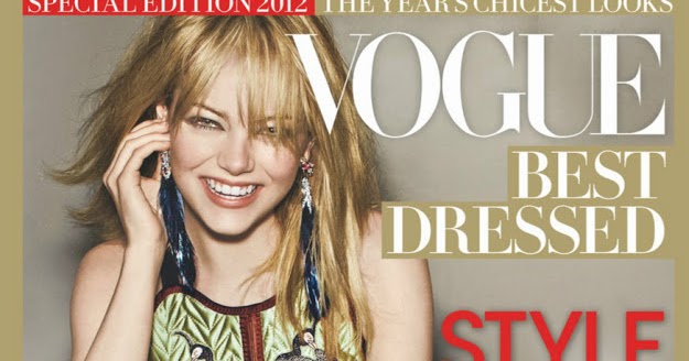 Smartologie: Emma Stone Covers Vogue's Best Dressed Issue December 2012