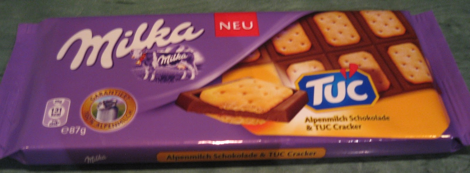 Milka: Milka Alpenmilch Schokolade & TUC Cracker (87g)