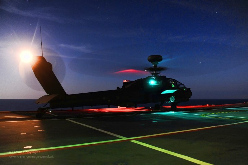 SNAFU!: British Apache night time carrier ops.