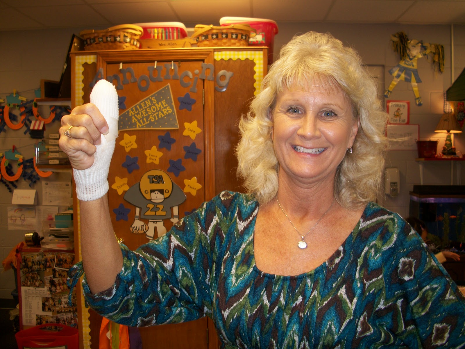 Allen's Announcements: Thumbs up for Mrs. Barbara!