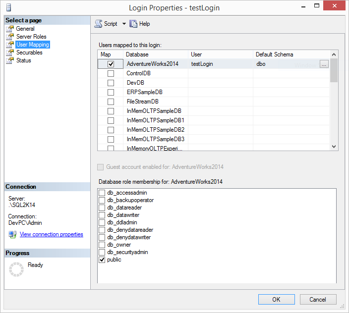 The Sql Server And Net Hub The Public Database Role In Sql Server