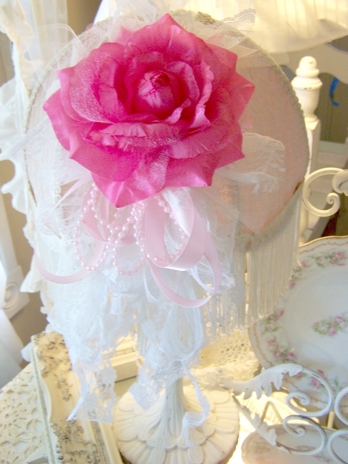 Olivia's Romantic Home: Shabby Chic Rose Curtains