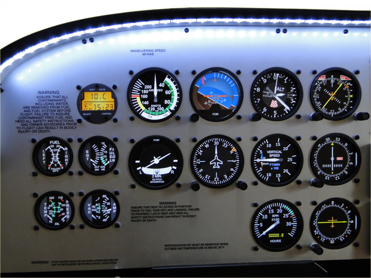 172D - Painel Cessna 172 Simulador De Voo - Pro Flight Simulator ...