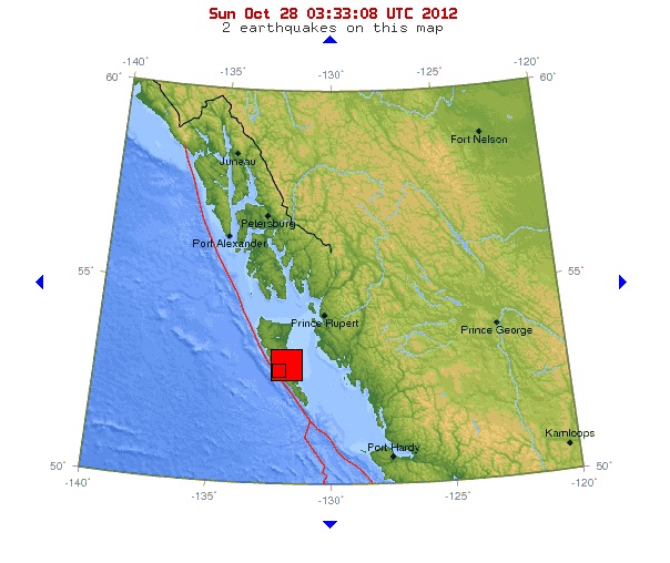 EarthQuake Diary: Magnitude 7.7 earthquake strikes off British Columbia