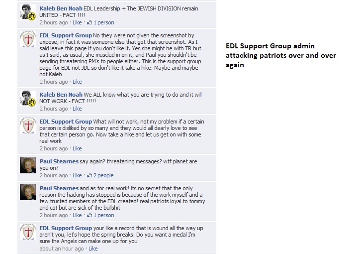 EDL AdminHijacked: Hel Gower losing her plot and attacking patriots