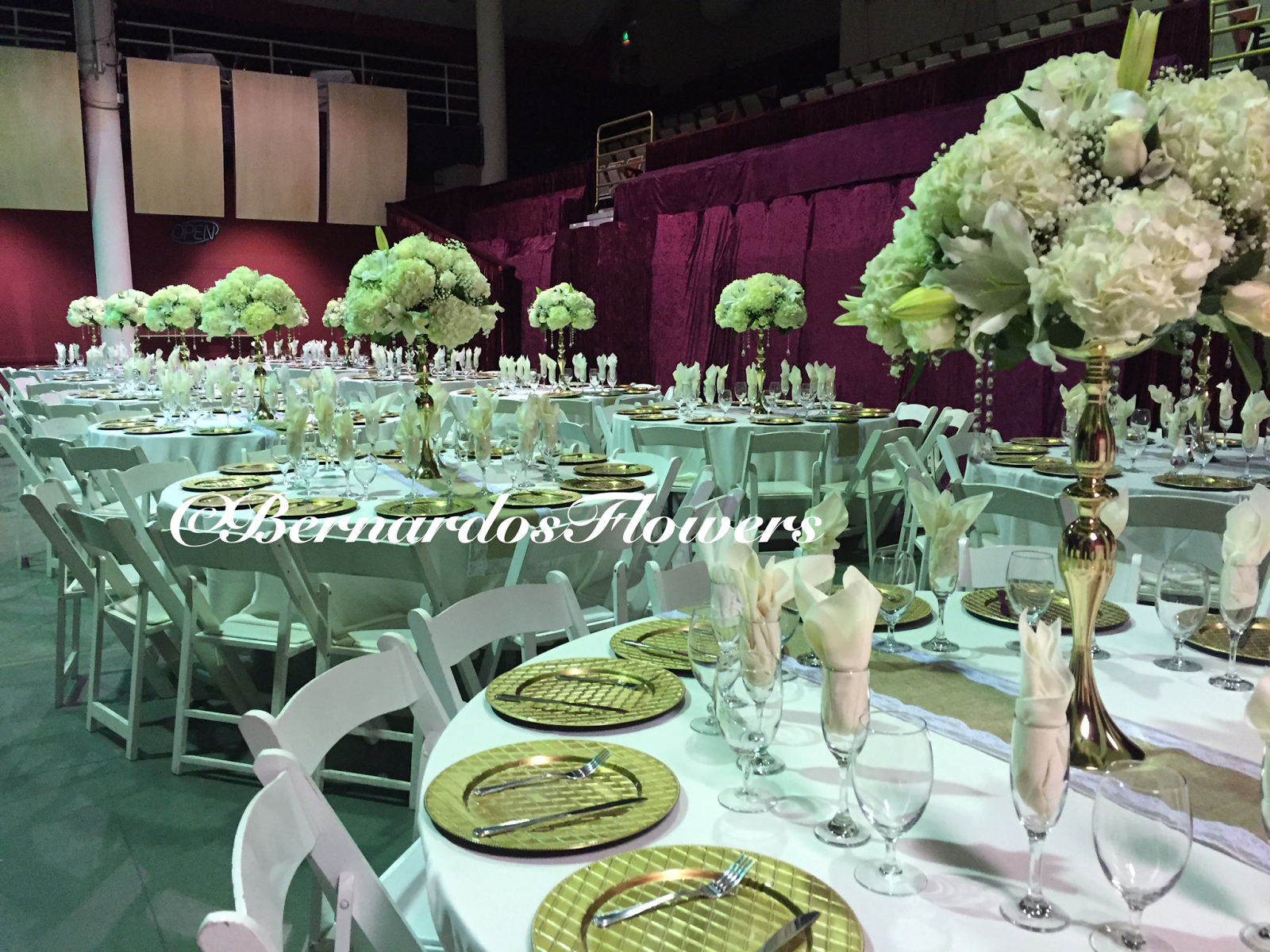 Bernardo's Flowers - Oxnard: Wedding Reception Center Piece @ Oceanview ...