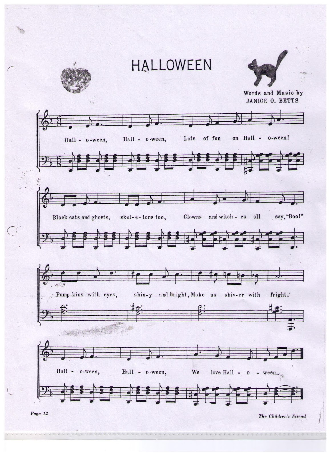 What 5 Teach Me: Old Halloween Songs