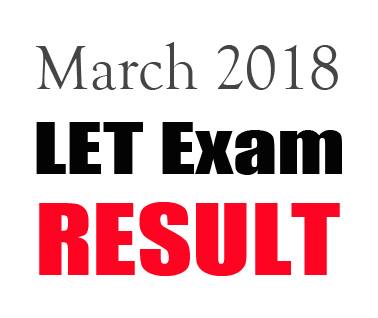 List of Passers: March 2018 LET Exam Results - LET EXAM - Questions ...