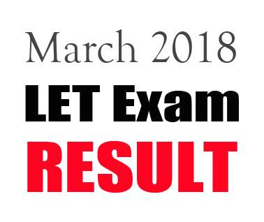 List of Passers: March 2018 LET Exam Results - LET EXAM - Questions ...