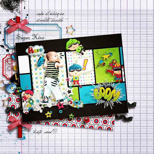 Chouk77 Designs: I'm a super hero ! + freebie
