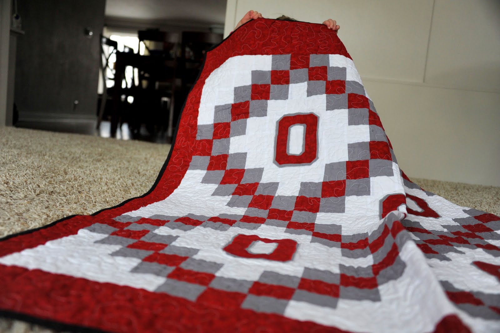 Made by Miss Jill: Ohio State Quilt
