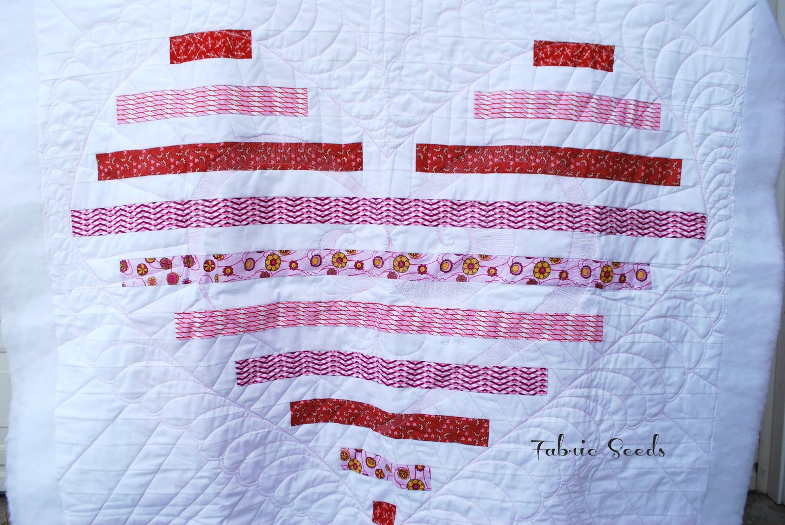 Fabric Seeds: Heart Quilt Wall Hanging
