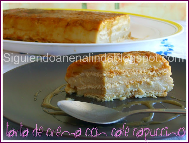 Siguiendo a Nenalinda: Tarta de crema con cafe capuccino al caramelo ...
