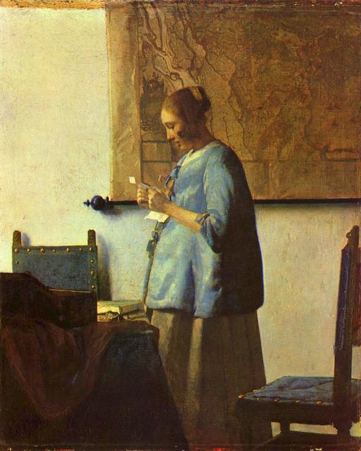 Universo Integral: “Mulher de Azul Lendo Uma Carta”, obra-prima de Johannes Vermeer, ganha ...