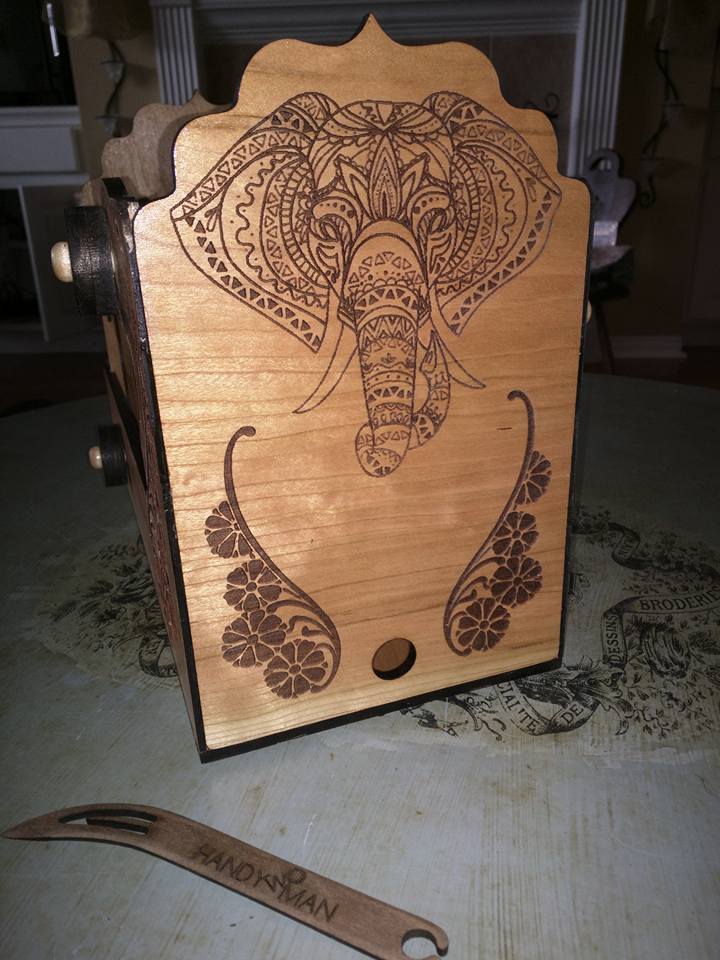She's just a girl who creates...: Elephant adorned box tap rigid heddle ...