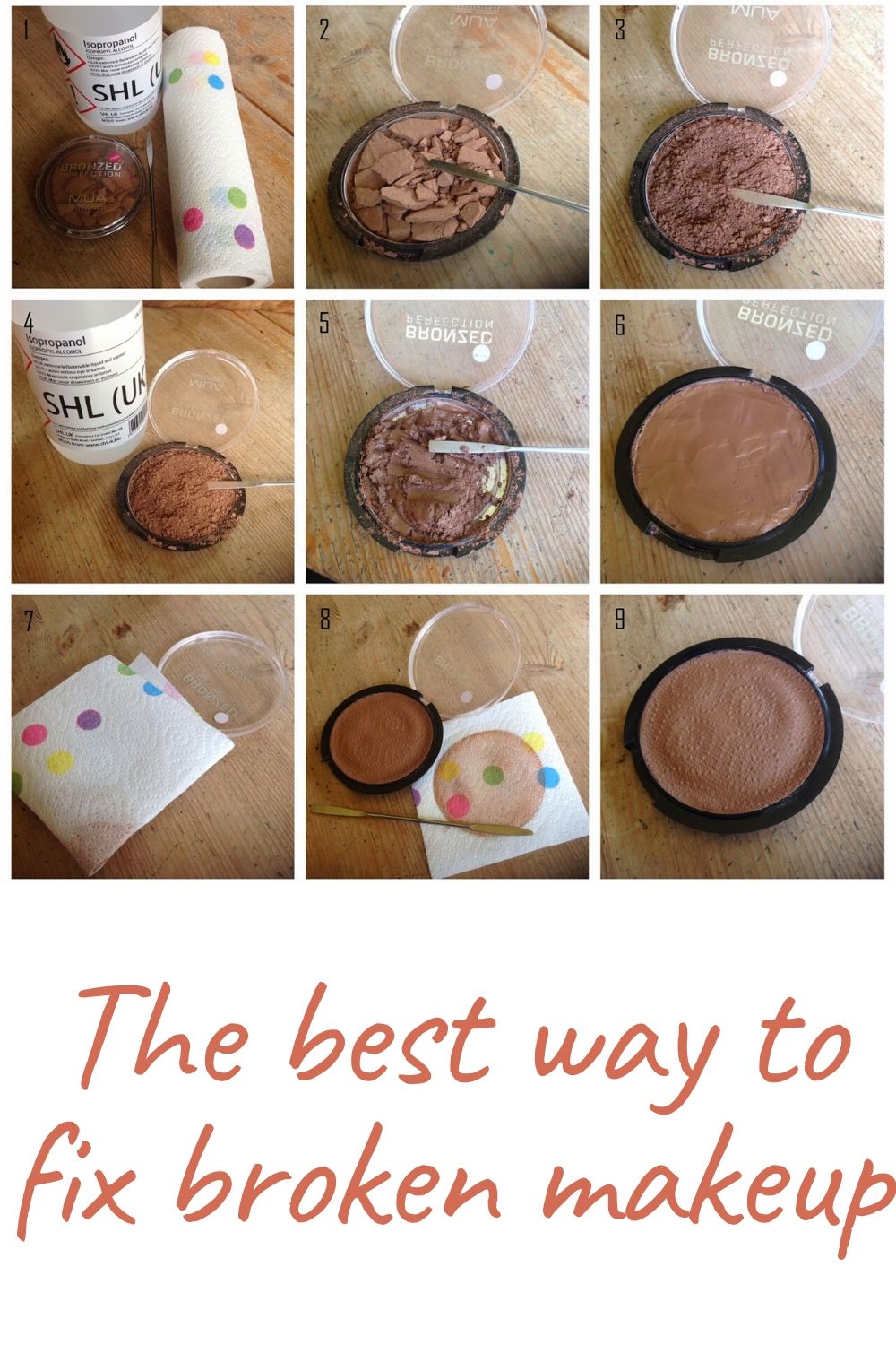 The best way to fix broken makeup