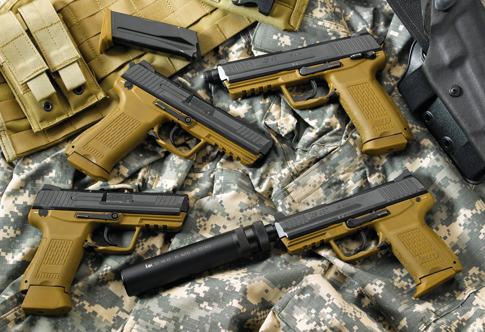 WARFARE Blog: HECKLER & KOCH HK-45. Uma nova pistola em um calibre ...