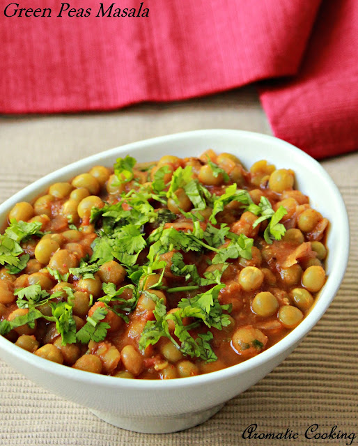 Aromatic Cooking: Green Peas Masala