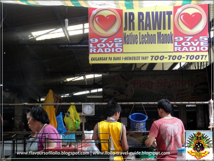 JR Rawit's native litsong manok at the Iloilo Central Market