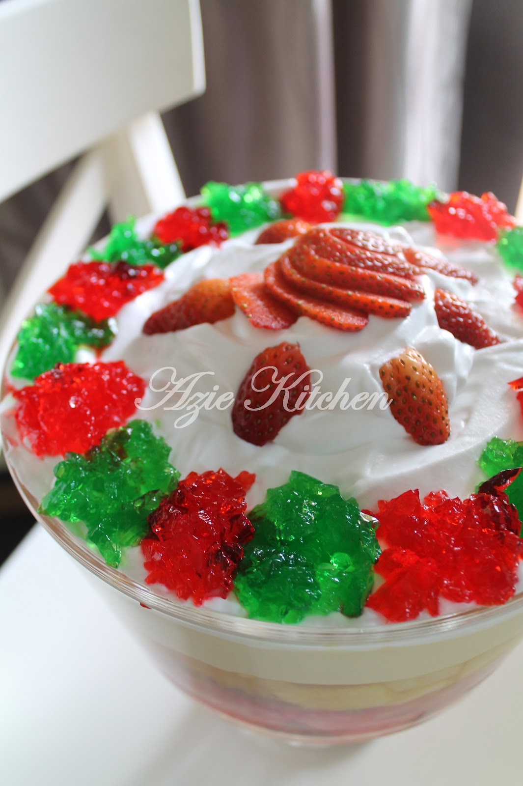 Puding Trifle Lagi - Langkah Demi Langkah - Azie Kitchen