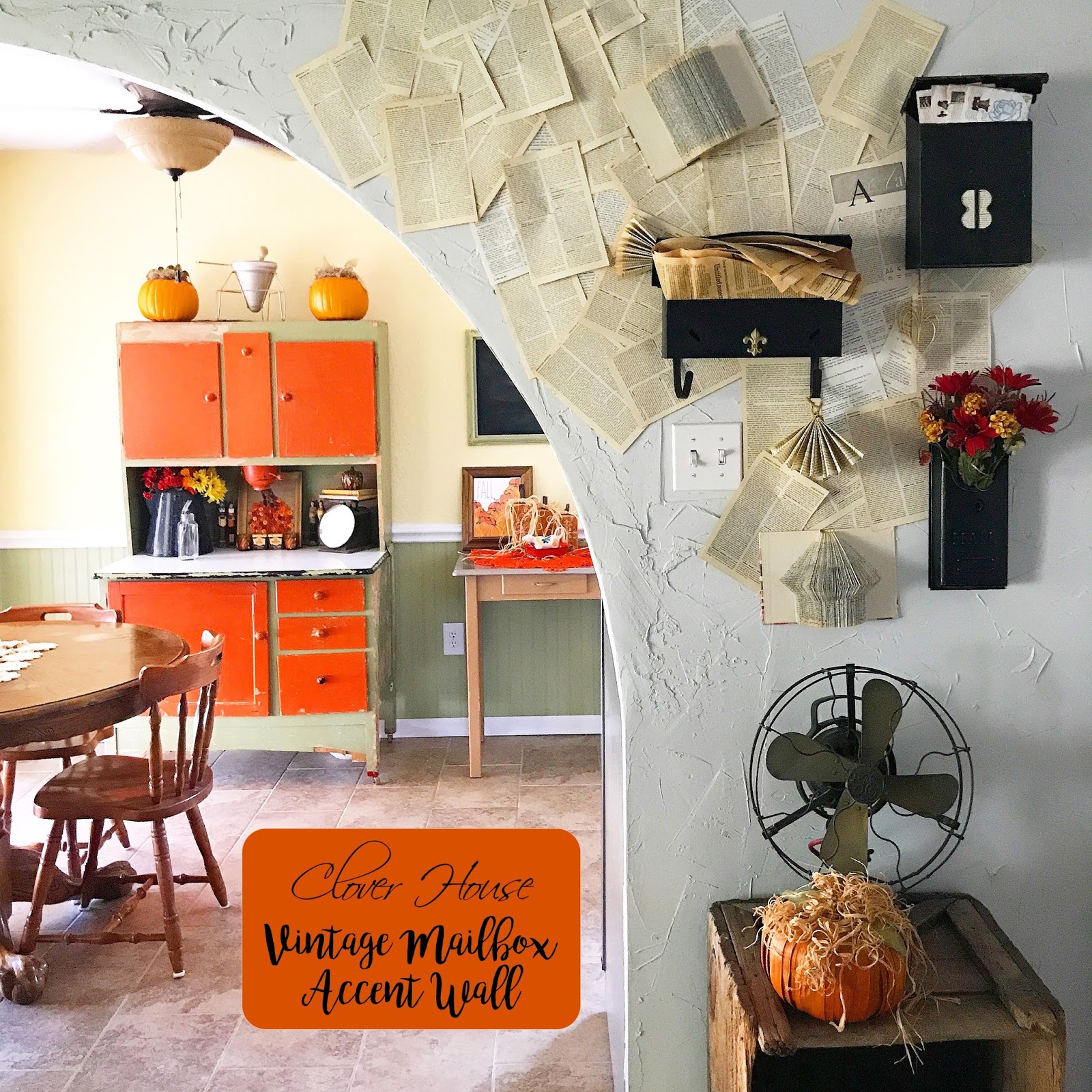 Clover House: Vintage Mailbox Accent Wall