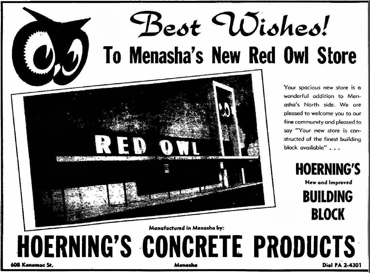 MENASHA: Red Owl Revisited