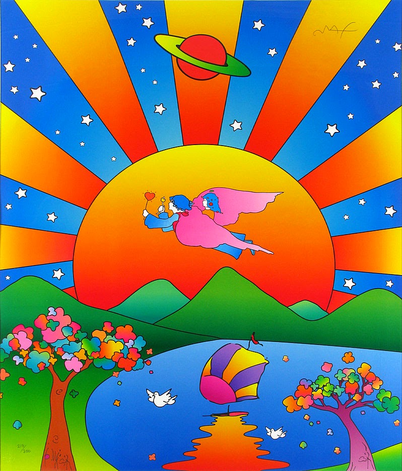 The Art Studio at Cooper Dual Language Academy: Peter Max Cosmic Landscapes