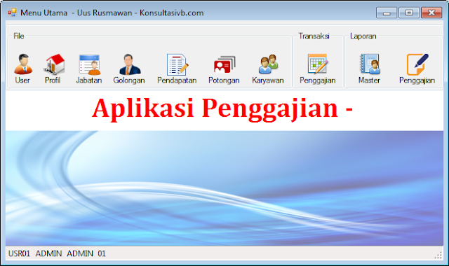 program aplikasi penggajian vb.net - Blog Tutorial VB.Net