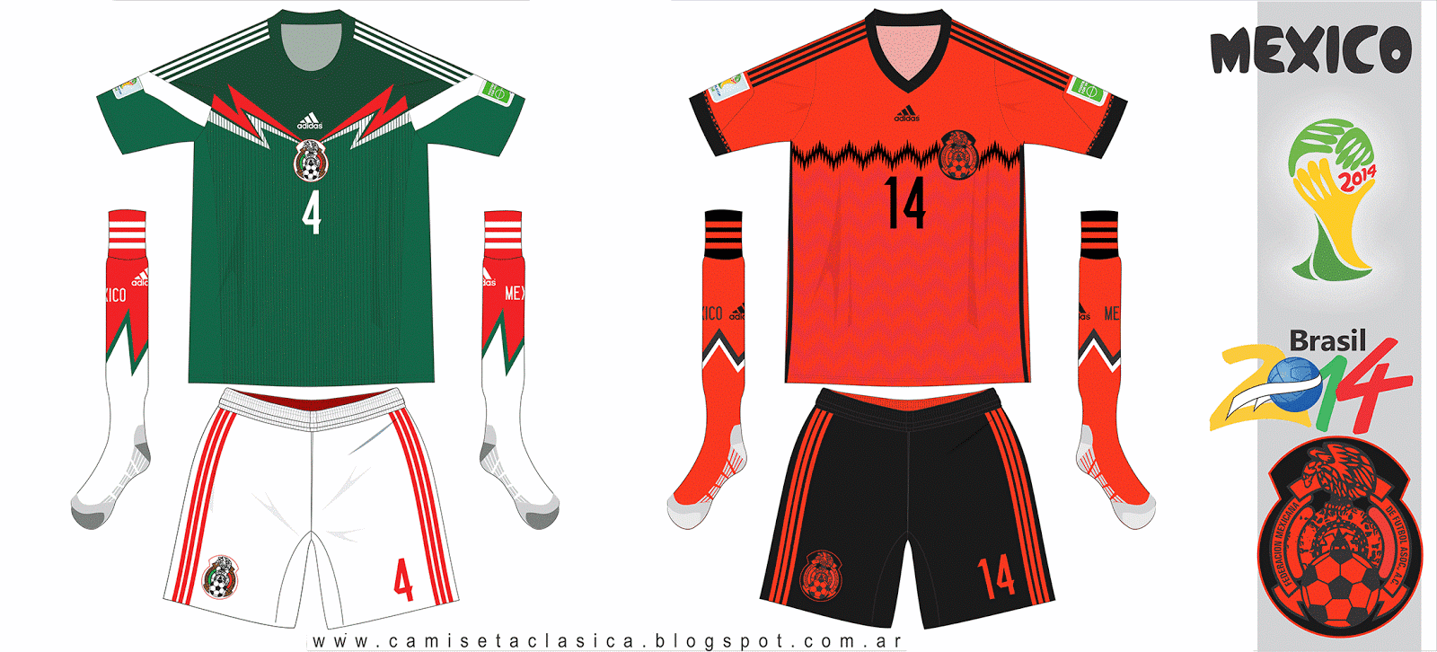 México 2014 - Camiseta clasica