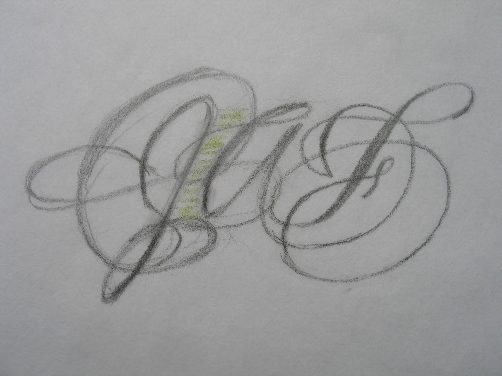 A Place To Flourish: Calligraphy Monogram Design - Flourish Friday