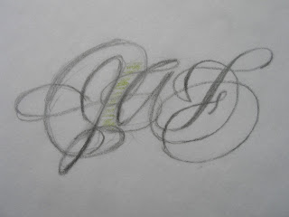 A Place To Flourish: Calligraphy Monogram Design - Flourish Friday