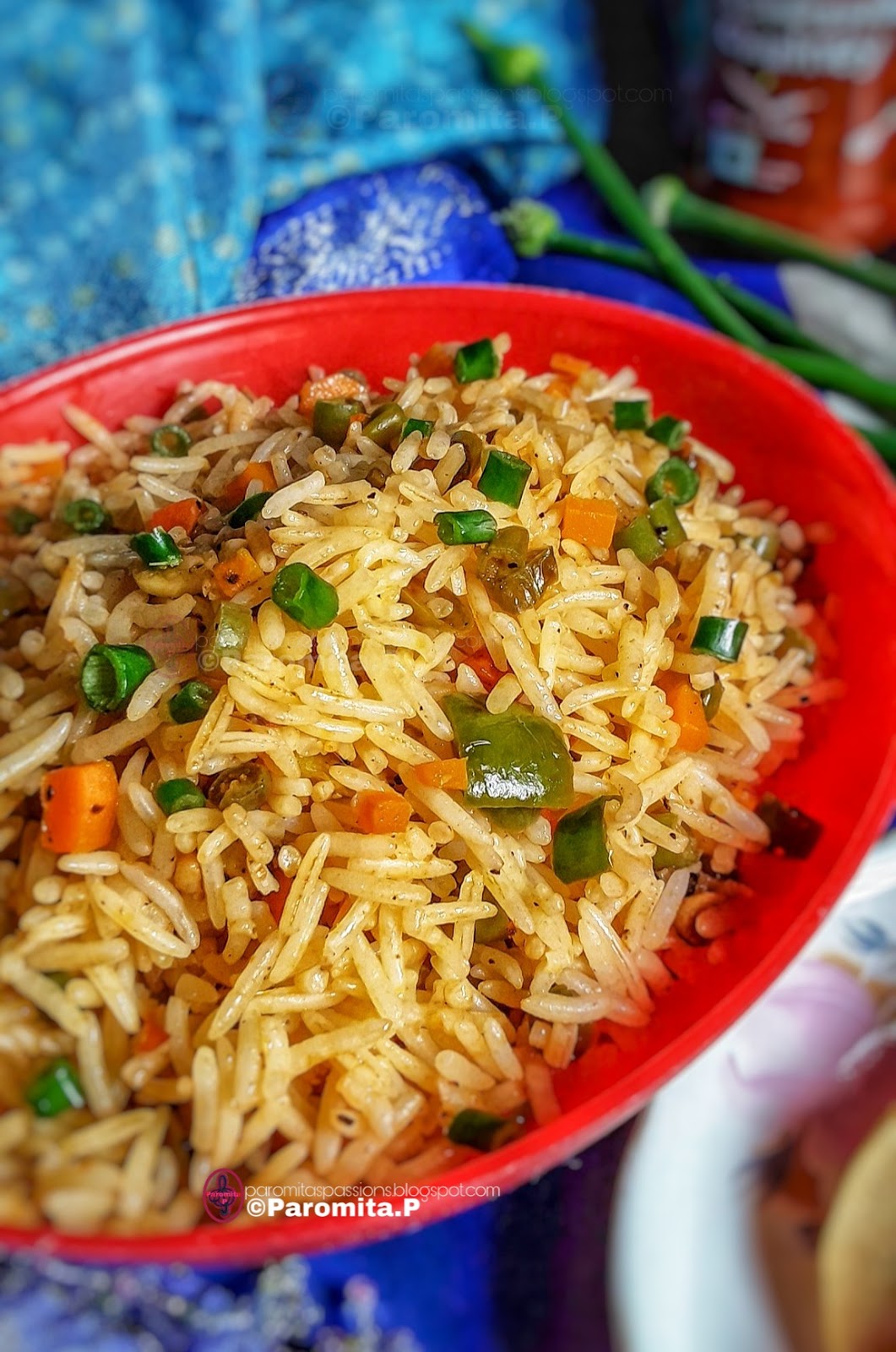 Schezwan Veg Fried Rice - Paromita's Passions