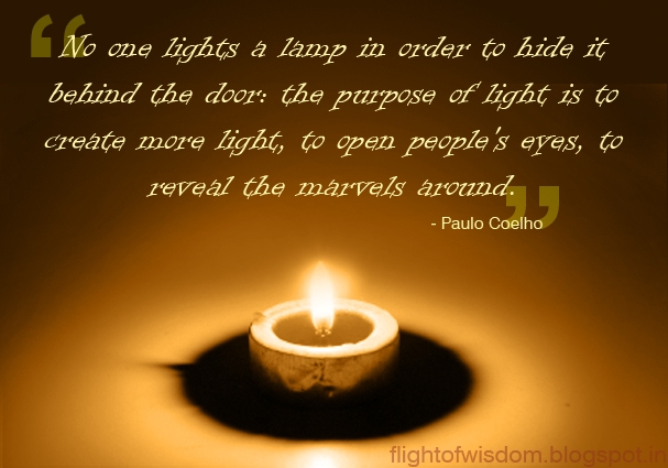 Flight of Wisdom: Light The Lamp Of Positive Thoughts