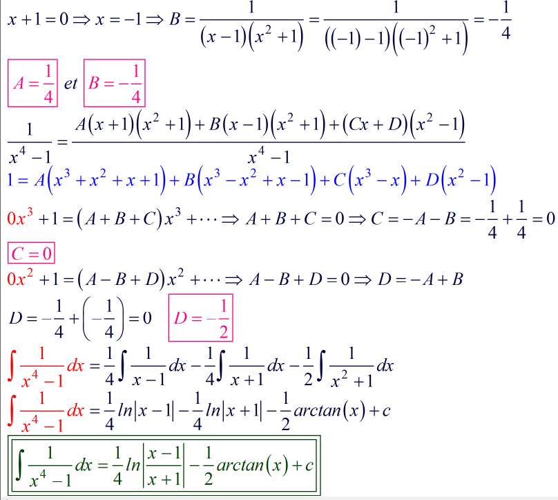 Techniques d'intégration simples et rapides sur plusieurs exemples ...