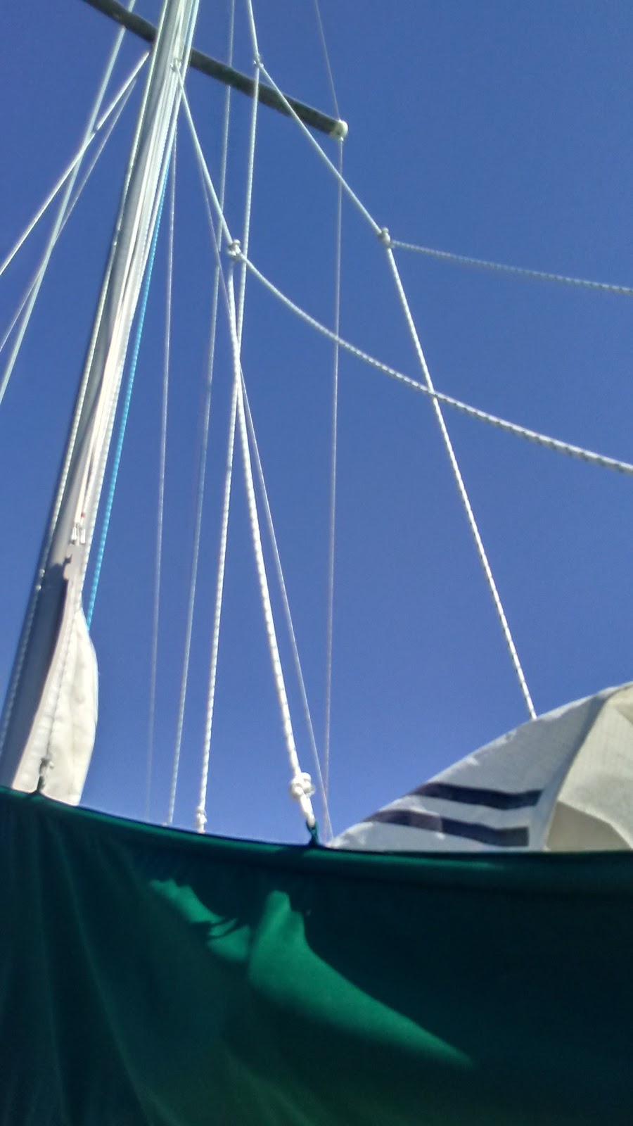 Mid-Life Cruising!!!: Sailing With Our New Sail Pack & Lazy Jacks!