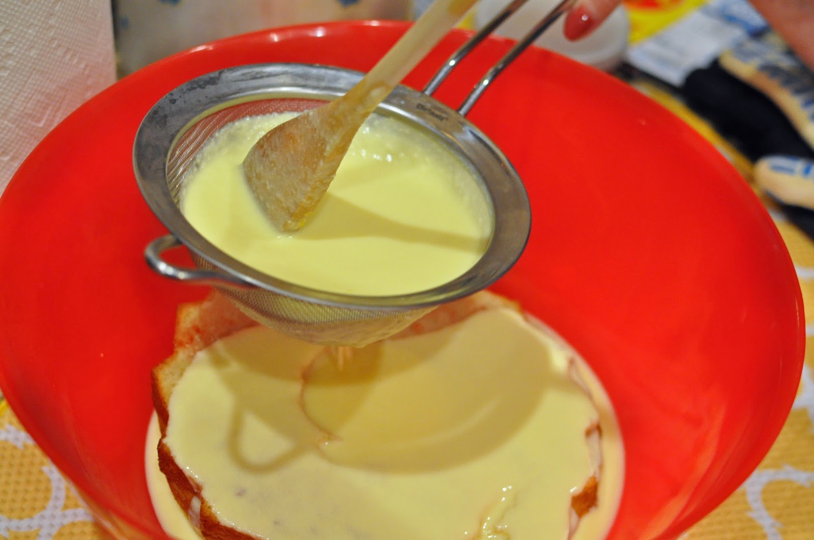 The Bake More: Custard (Creme Anglaise) Cake - Not too pretty, but ...