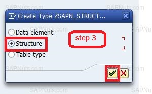 SAP ABAP Study Material For Beginners: How to create a Include Structure in SAP SE11?