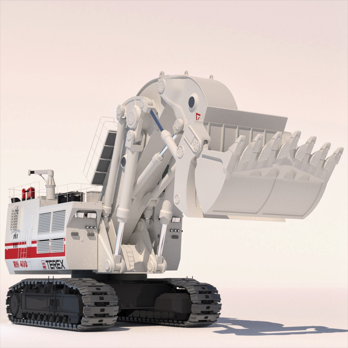 3D Custom Modelling: 3D Model Excavator TEREX O&K RH400