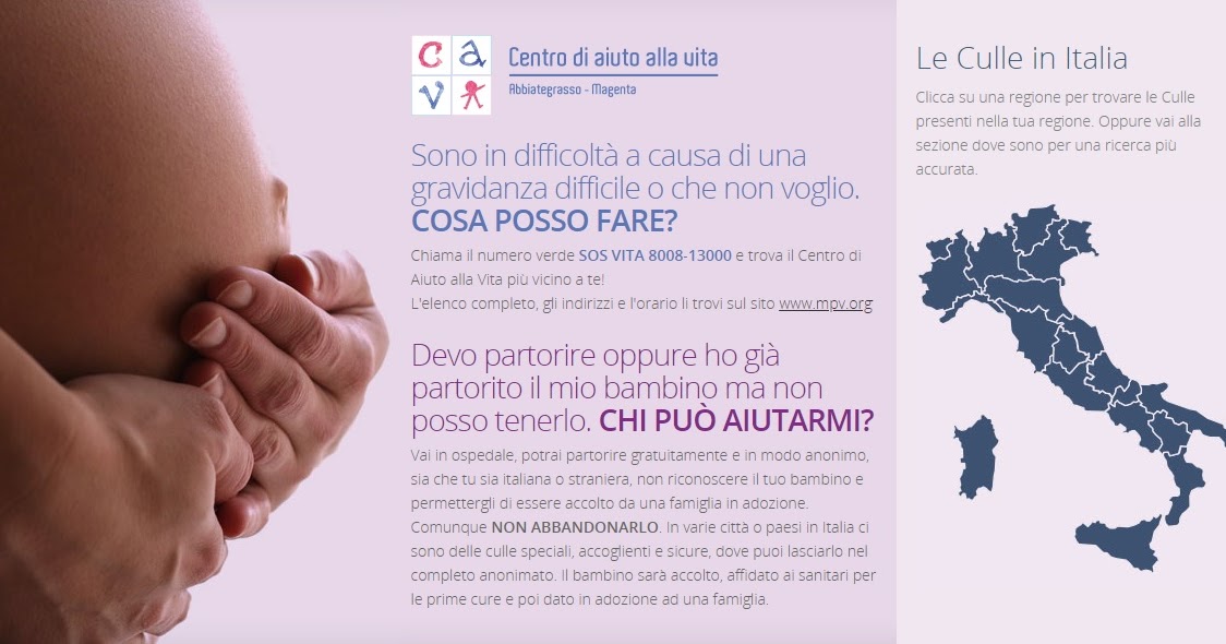 "!Culle per la vita", un atto d'amore infinito